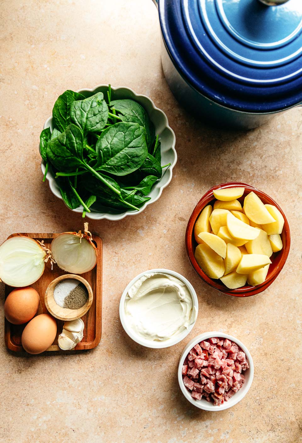 Creamy spinach mashed potatoes | In Eve's Kitchen